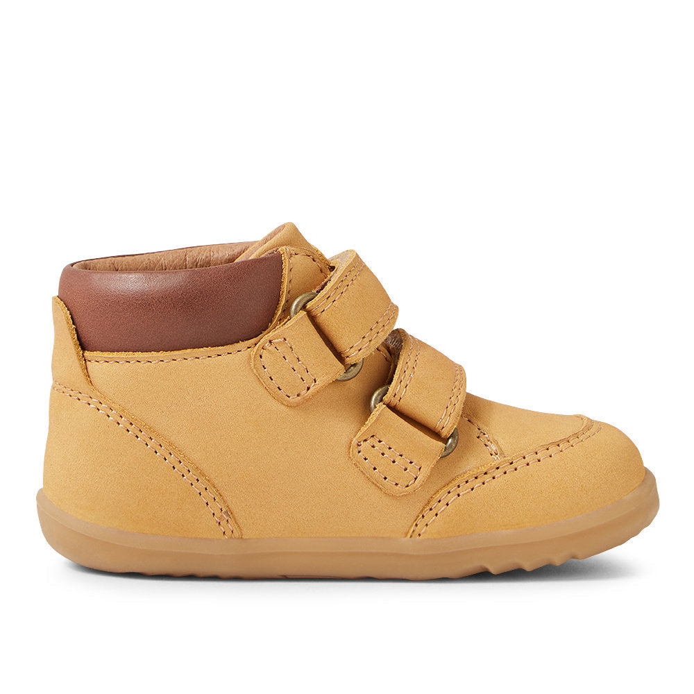 Bobux Timber Step Up Oak Buff Boots - Premium Leather Kids Boots ...