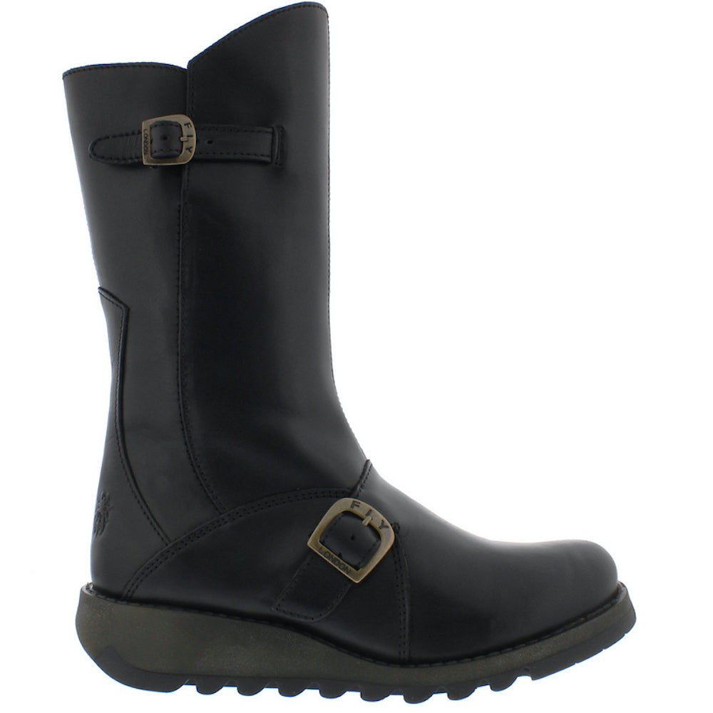 Fly London Mes 2 - Black Boots – SoleLution