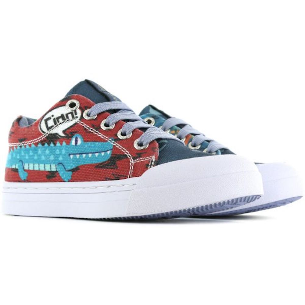 Go Bananas Alligator - Blue Canvas – SoleLution